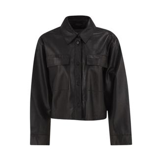 Max Mara Leather Jackets - - Jackets - Damen - Schwarzk - S