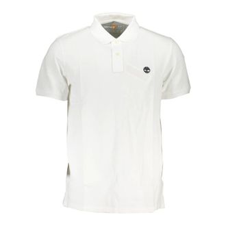 Timberland Homme, Tops, Blanc, Taille: M Polo Manches Courtes Blanc