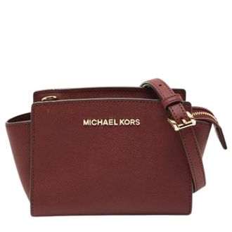 Michael Kors Sac bandouli&egrave;re en cuir Pre-owned - Femme - Pre-owned - Rouge - Taille: ONE Size