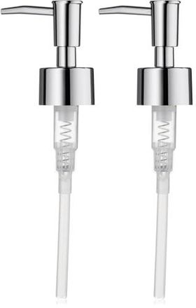 KELA Seifenspenderpumpe LINA, Ersatz Seifenspenderpumpe, ABS-Kunststoff verchromt, Silber gl&auml;nzend (Packung mit 2)