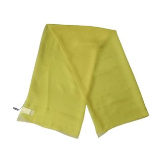 Dolce & Gabbana Seiden Halstuch Schal Foulard - - Accessories - Damen - Gelb - ONE SIZE