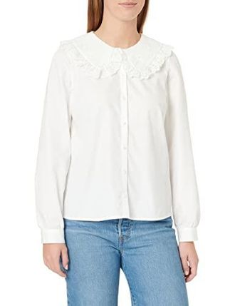 Nafnaf NOE C1 Chemise, Ecru, 34 Femme