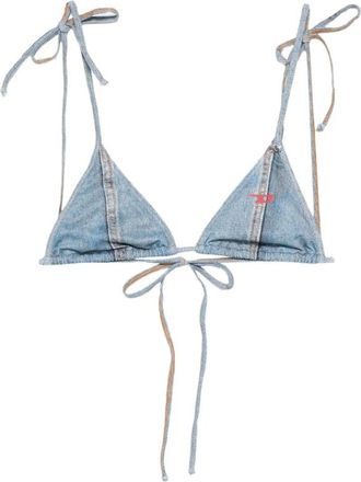 Diesel Femme, Maillots de bain, Bleu, Taille: 38 FR Tatiana-DNM Bikini Top