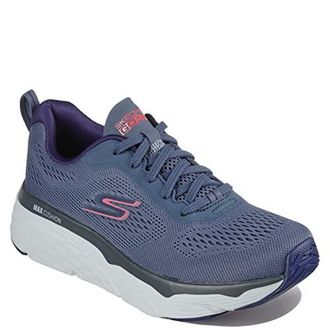 Skechers Baskets Max Cushioning Elite-Destination Point pour Femme, Bleu/Rose, 37 EU