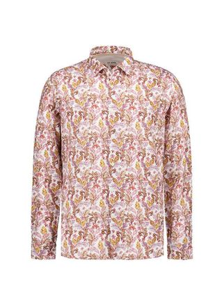 Fil Noir Herren Hemd rosa gebl&uuml;mt