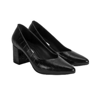 Desa Chaussures pour Femmes, en Cuir, à Enfiler, Bout Pointu - Idéales pour lautomne/Hiver, Respirantes, faciles à Enfiler et à Retirer, Talon Moyen, impri