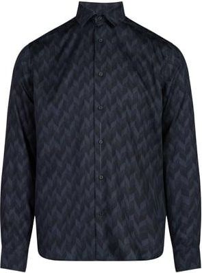 Eton Chemise droite col classique imprim&eacute;e