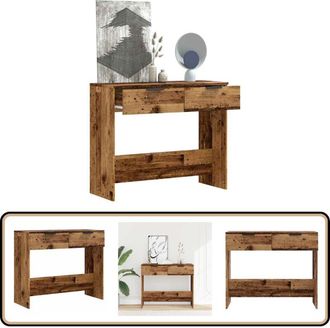 vidaXL vidaXL Table console vieux bois 90x36x75 cm bois dingénierie