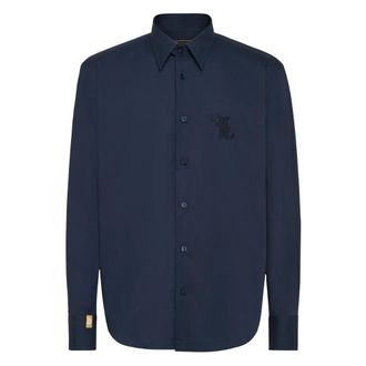 Billionaire Boys Club Homme, Chemises, Bleu, Taille: S Chemise en coton brod&eacute;