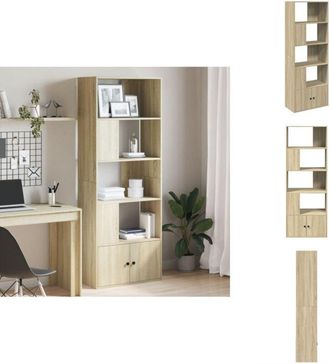 vidaXL Bücherregal Sonoma-Eiche 70x36x189 cm Holzwerkstoff - Buche Regal - Holzmöbel - Bücherständer - Aufbewahrung - Wohnen