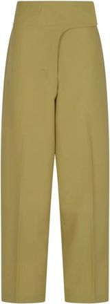 Ami Femme, Pantalons, Vert, Taille: 42 FR Pantalon Ballon Ceintur&eacute; Envelopp&eacute;