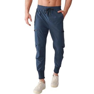 Generic Jogging Homme Pantalon Jogging Homme Pantalon Survetement Homme Confortable Classique - Pantalon Sport Extensible avec Cintrage Cheville - Id&eacute;al Train