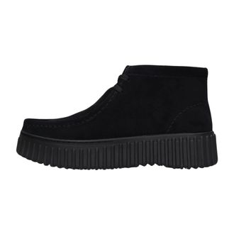 Clarks Schwarze Wildleder Schn&uuml;rschuhe f&uuml;r Damen - - Shoes - Damen - Schwarzk - 38 EU