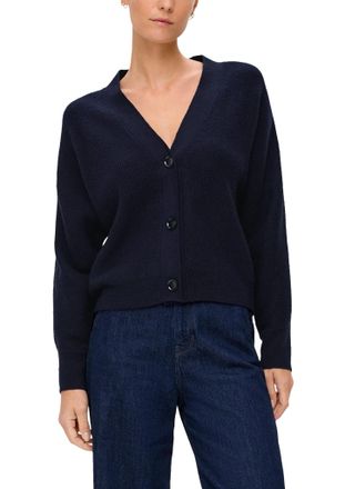 s.Oliver Damen Strickjacke, Blau, 34 EU