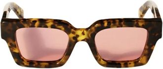 Off-white unisex, Accessoires, Brun, Taille: 50 MM Virgil Lunettes de soleil