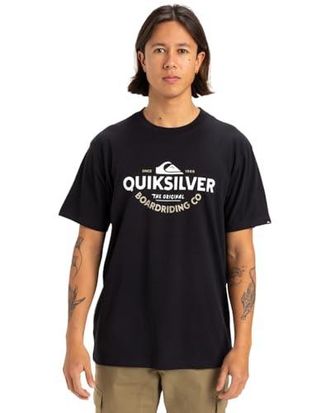 Quiksilver T-Shirt Manche Courtes TYPED Out SS Homme Noir XL