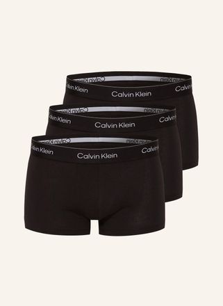 Calvin Klein 3er-Pack Boxershorts Icon Cotton Stretch Low Rise schwarz