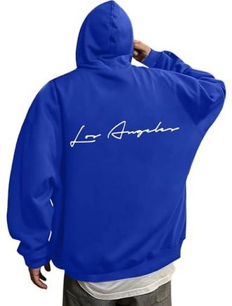 Generic Sweat a Capuche Homme Sweatshirt Hooded Sweats &agrave; Capuche Homme avec Imprim&eacute; Lettre, Id&eacute;al pour Le Confort Quotidien