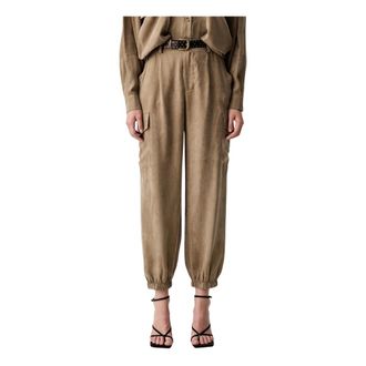 Vicolo Pantalon Cargo Large - Femme - Pantalons - Vert - Taille: 40 FR