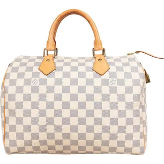 Louis Vuitton Crossbody Bags - Louis Vuitton Damier Azur Monogram Speedy 30 Handb - Gr. unisize - in Braun - f&uuml;r Damen
