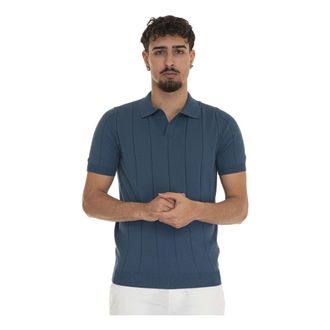Gran Sasso Homme, Tops, Bleu, Taille: 2XL Polo en Jersey à Taille Élastique