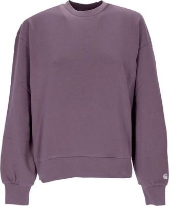 Carhartt Work in Progress Leichter Crewneck Sweatshirt Misty Thistle - - Sweatshirts & Hoodies - Damen - Lila - L