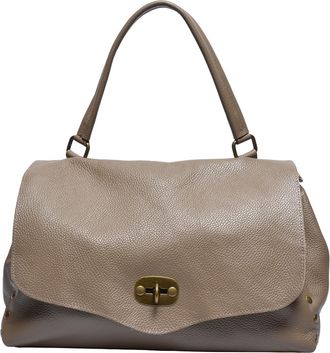 Anna Luchini Beige Rindsledertasche
