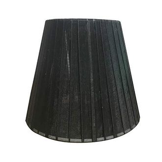 Onli Lampenschirme aus schwarzem Satin, 6 St&uuml;ck Schwarz