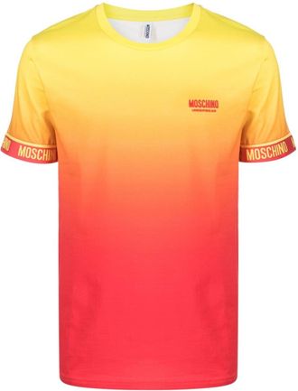 Moschino t-shirt &agrave; effet d&eacute;grad&eacute; - Jaune