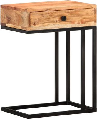 vidaXL Vidaxl - Table dappoint en forme dU 45x30x61 cm Bois dacacia massif