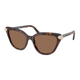 Swarovski Stilvolle Sonnenbrille Sk6039 in Schwarz - - Accessories - Damen - Braun - 56 MM