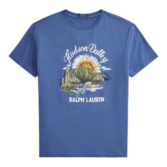Ralph Lauren Homme, Tops, Bleu, Taille: S T-Chemises