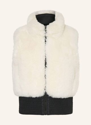 Mrs & Hugs Mrs & Hugs Kunstfell-Weste weiss