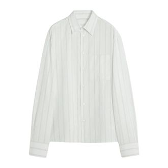 Lanvin Chemise Ray&eacute;e - - Shirts - Herren - Wei&szlig; - L