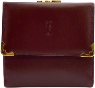 Cartier unisex, Pre-owned, Rouge, Taille: ONE Size Portefeuille Vintage Pre-owned