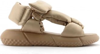 Elena Iachi Femme, Chaussures, Beige, Taille: 36 EU E3200 Flat Sandal