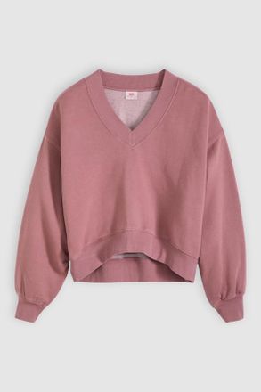 Levi's Vintage Sweatshirt mit V-Ausschnitt - Damen - Rosa / Rosa