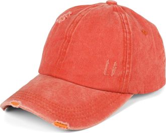 styleBREAKER Cap Ponytail Baseball Cap Used Look