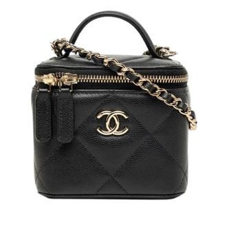 Chanel Pre-owned Quilted Caviar Leather Satchel - - Pre-owned - Damen - Schwarzk - ONE SIZE