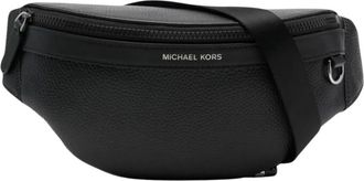 Michael Kors Sac banane Greyson en cuir grain&eacute; - Homme - Sacs - Noir - Taille: ONE Size