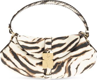 Ganni Femme, Sacs, Beige, Taille: ONE Size Sac &agrave; motif animalier