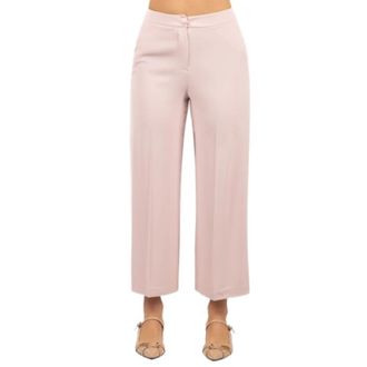 Hanita Palazzo-Hose mit B&uuml;gelfalte - - Trousers - Damen - Rosa - XS