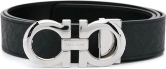 Ferragamo Gancini All-over Motiv G&uuml;rtel - - Accessories - unisex - Schwarzk - 105 CM