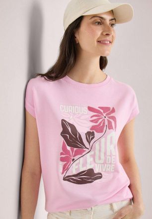 Cecil Print-Shirt mit U-Boot-Ausschnitt