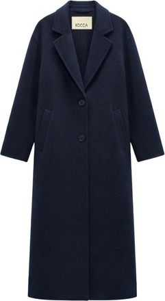 Kocca Mimmi Langer Mantel - - Coats - Damen - Blau - S