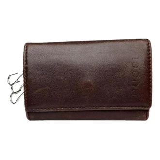 Gucci Pre-owned Leder-Schl&uuml;sselanh&auml;nger - - Pre-owned - Damen - Braun - ONE SIZE