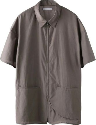 Post Archive Faction (PAF) chemise à coupe ample - Marron