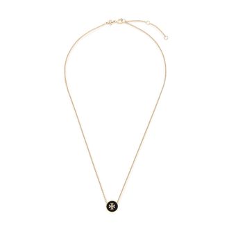 Tory Burch Halskette Tory Burch Kira Enamel Pendant Necklace 90549 Goldfarben