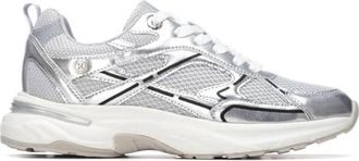 Xti Sneakers Femme Argent - Chaussures Confortables et polyvalentes - Mode d&eacute;contract&eacute;e - Mod&egrave;le 14539002 (Taille38)