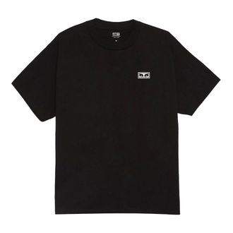 Obey Homme, Tops, Noir, Taille: XL T-shirt Eyes avec logo lat&eacute;ral imprim&eacute;